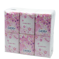 MINISO-SAKURA BLOSSOM SERIES POCKET PACKS FACIAL TISSUES -18 PACKS Best ...