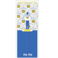 Miniso Mini Family Sports Series Memo Pad Set with Black Ballpoint Pen ...