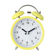 Miniso Classic Alarm Clock (Yellow)