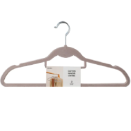Miniso Double-position Flocking Clothes Hanger for Adult-3pcs (Gray)