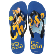 Miniso Tom & Jerry I love cheese Collection Flip-Flops for Men 43-44 (Blue)