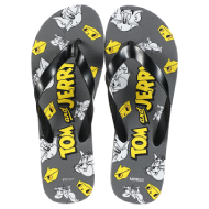 Miniso Tom & Jerry I love cheese Collection Flip-Flops for Men 43-44 (Gray)