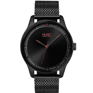 HUGO-WATCH-IONIC PLATED BLACK STEEL-1530044-BLACK-ONESI Best Price in ...